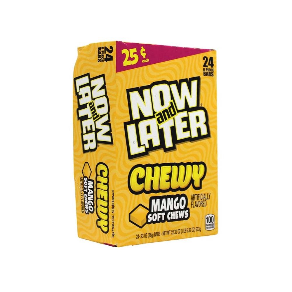 Now & Later 24-.93 Oz Chewy Mango – SBCDISTRO